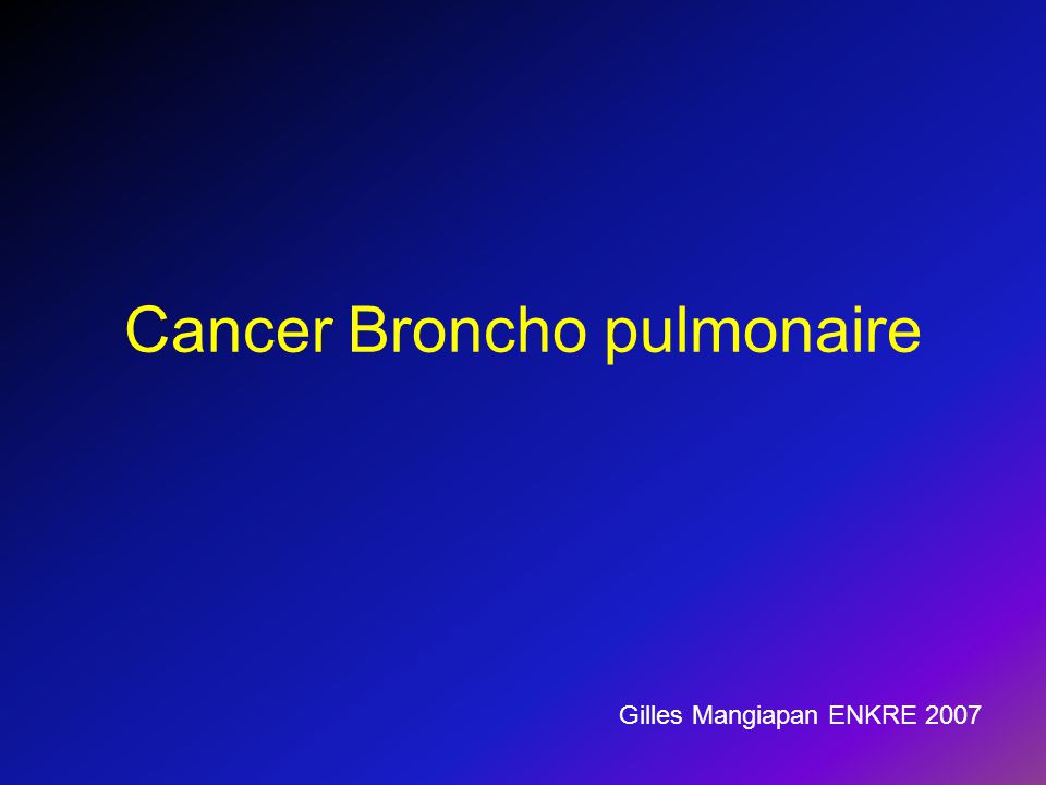 Cancer Broncho pulmonaire .PDF - ETUDE-AZ