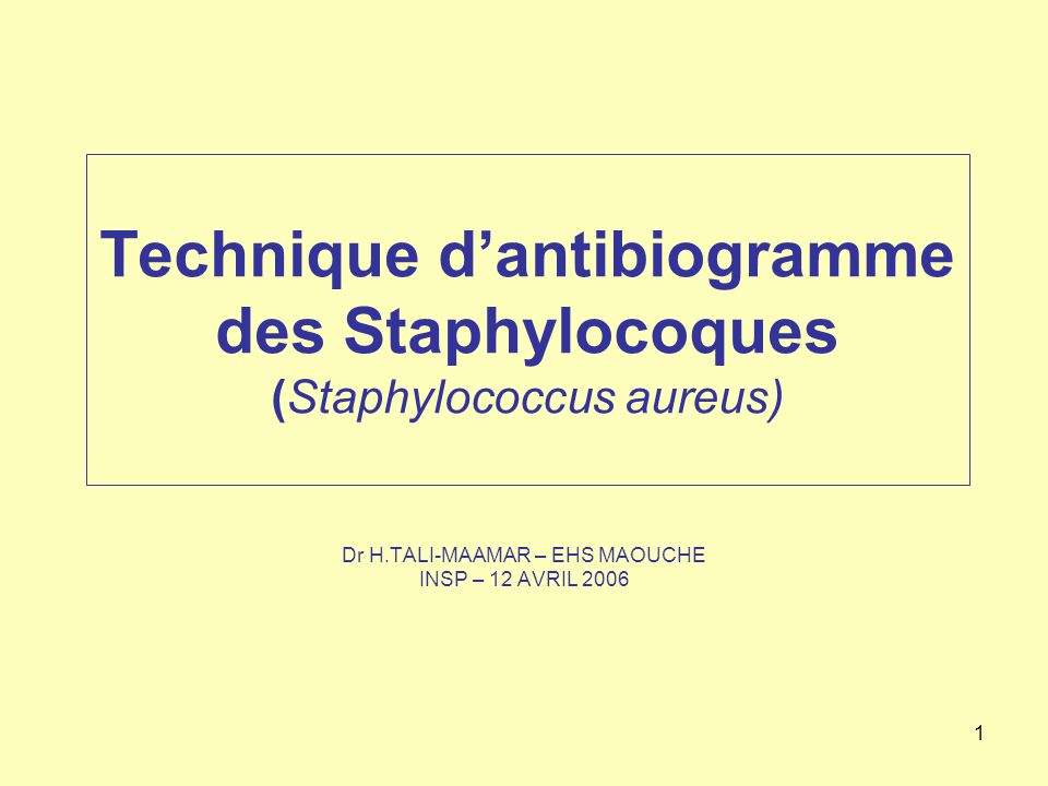 Technique d’antibiogramme des Staphylocoques .PDF - ETUDE-AZ