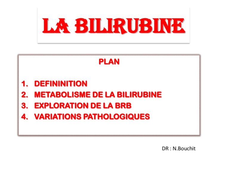 LA BILIRUBINE .PDF - ETUDE-AZ